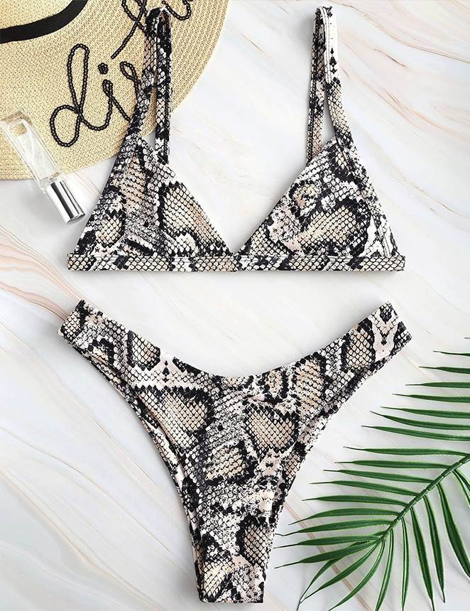 Snakeskin Print Bikini Set | Ohyeah