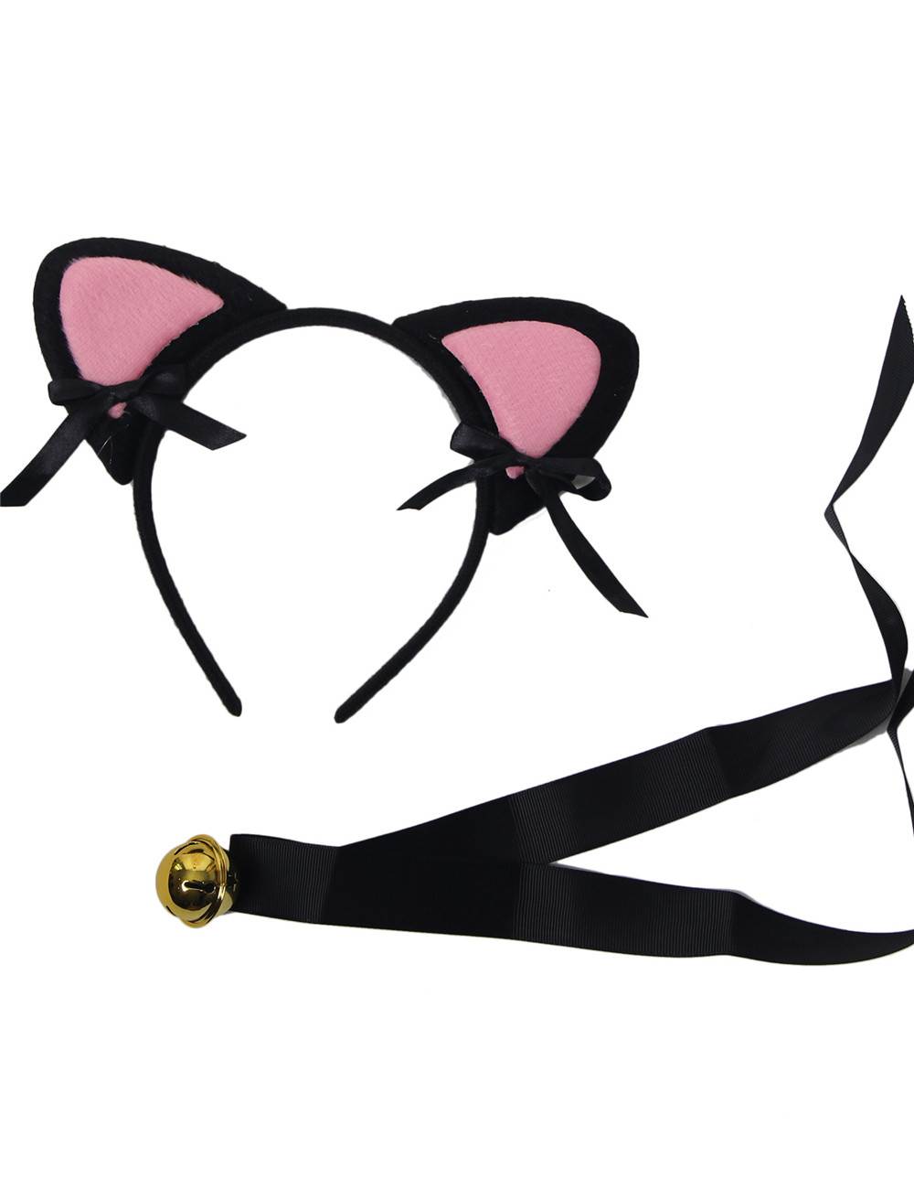 Black Cute Cat Panty And Bra Set | Ohyeah